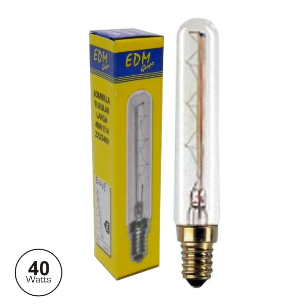 Lâmpada E14 40W 230V Tubular - TecnoMartins.pt