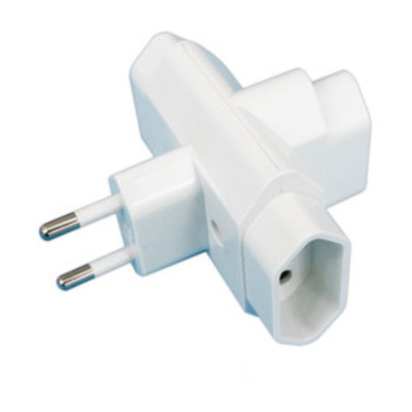 Ficha Eléctrica Tripla 3 Saídas Euro - TecnoMartins.pt