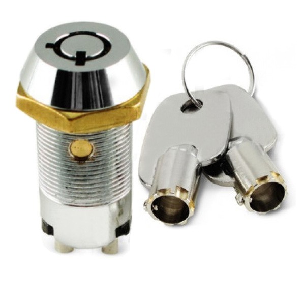 Interruptor c/ Chave de 1 Circuito Off/-/On Redondo - TecnoMartins.pt