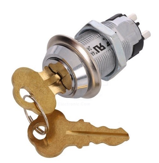 Interruptor c/ Chaves 1P instável Off-(On) Spst 4A 125VAC - TecnoMartins.pt