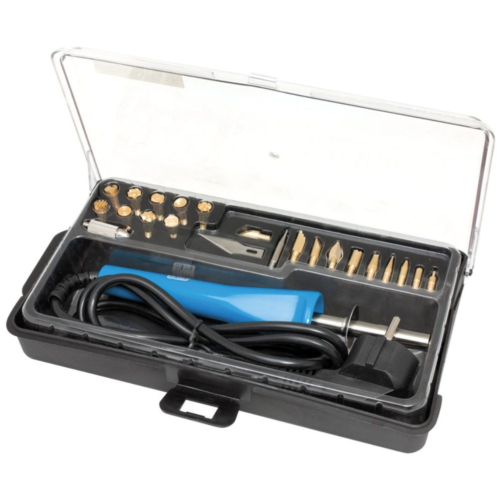 Pirogravador e Ferro Soldar 21 Peças - PROK - TecnoMartins.pt