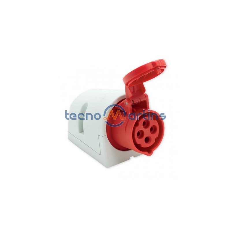 Tomada Ac Cee Femea 4p (3P+T) 16a IP44 Pce114-6 - TecnoMartins.pt