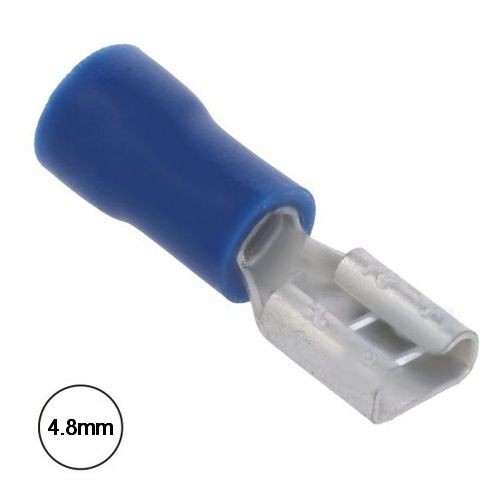 Terminal Faston Fêmea Isolado 4.8mm Azul - TecnoMartins.pt