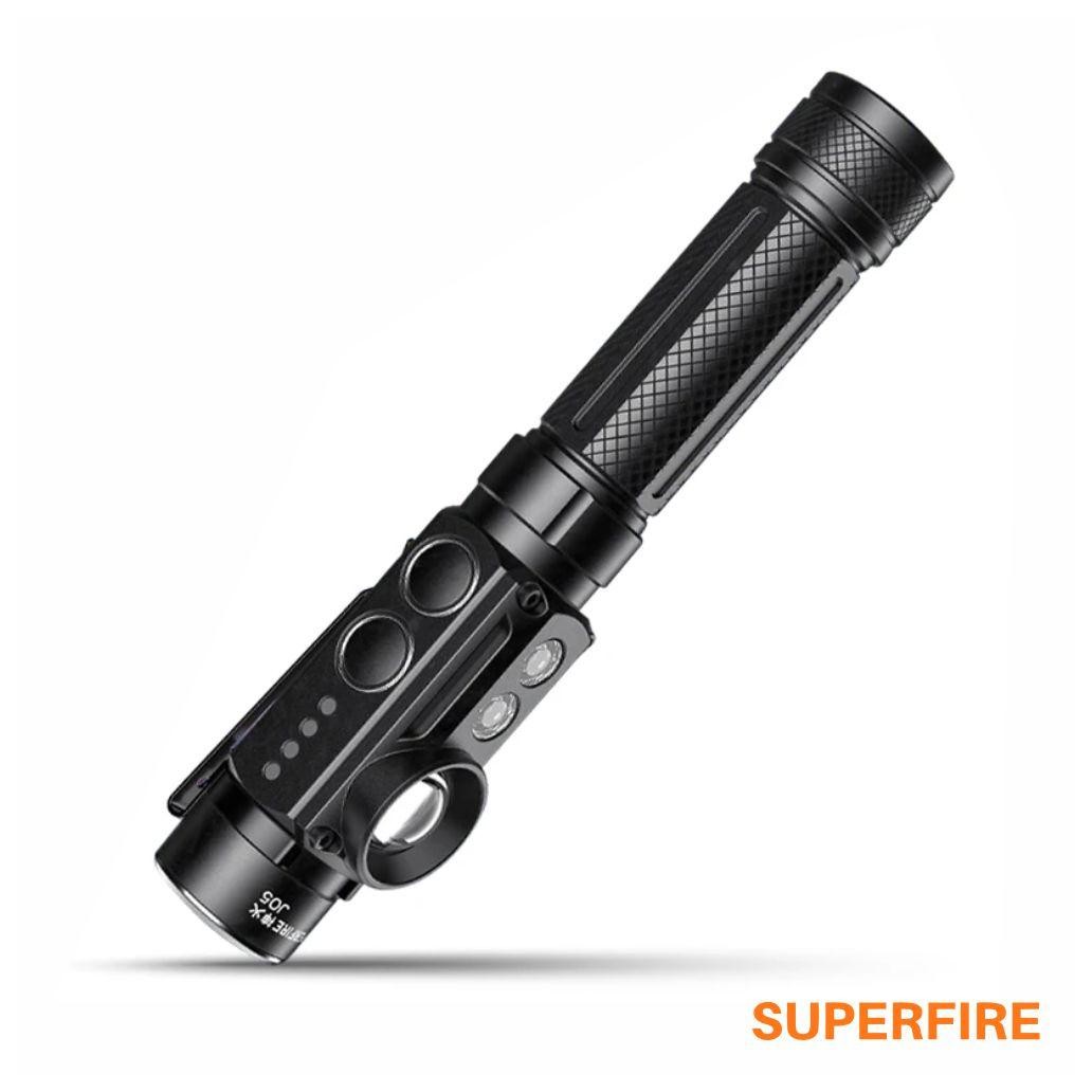 Lanterna 7W+5W 450lm+380lm IP44 - SUPERFIRE - TecnoMartins.pt